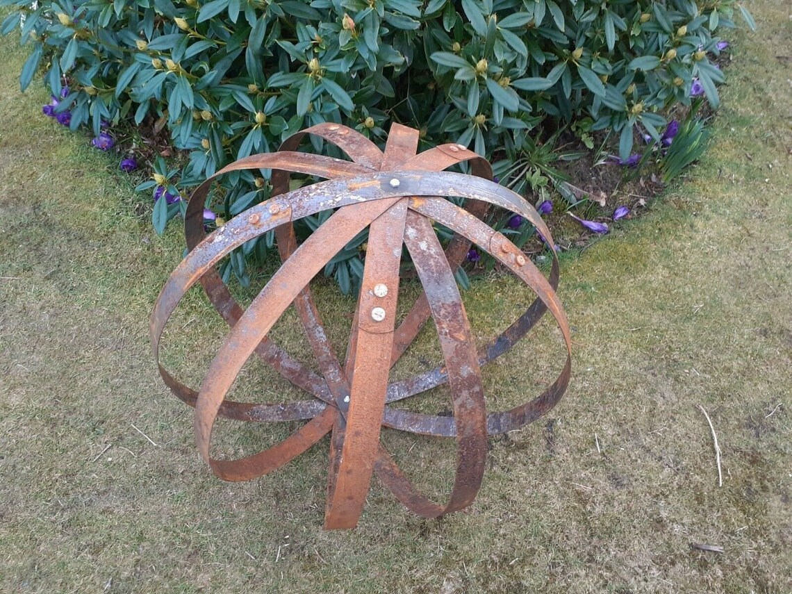 UK Rustic Garden Ornament, Sphere, Orb, Globe, Sculpture Made From ...