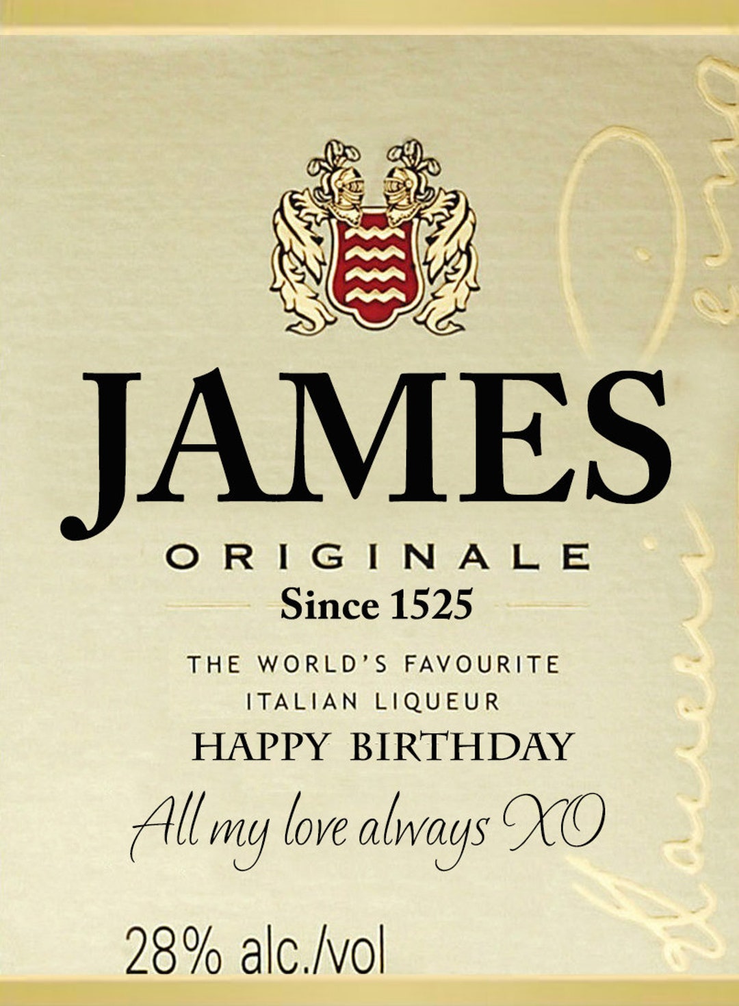 Personalised Disaronno Amaretto Label 50cl Bottle Party - Etsy