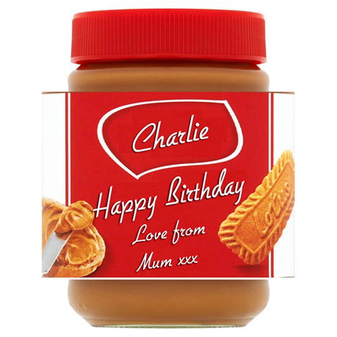 Lotus Biscoff Spread Label Personalised Label Party Favour - Etsy UK