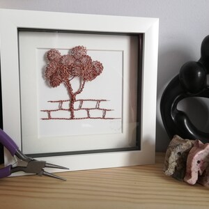 Rare Collectible Handmade Framed Wire Bonsai Picture, Unique Feng Shui ...