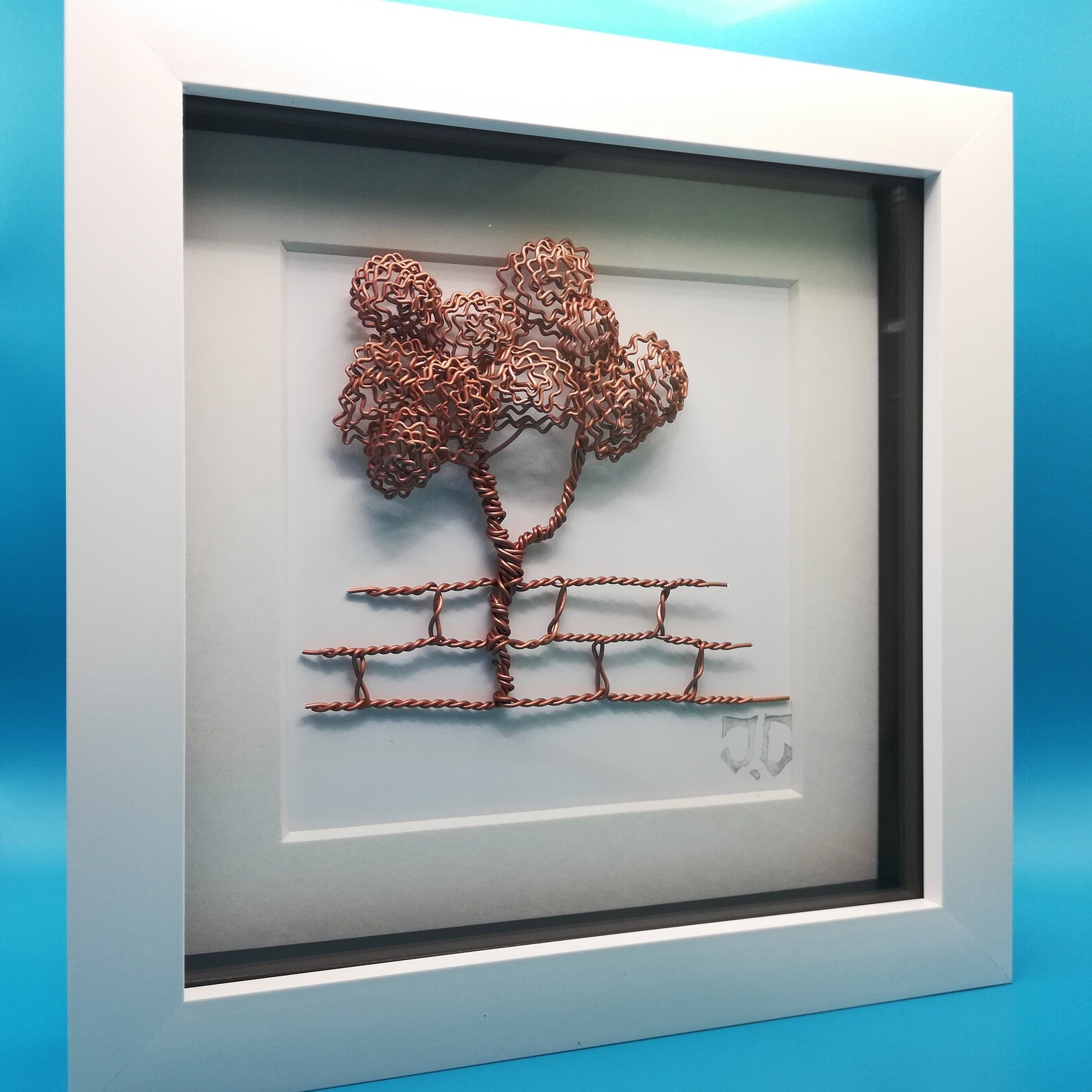 Rare Collectible Handmade Framed Wire Bonsai Picture Unique - Etsy