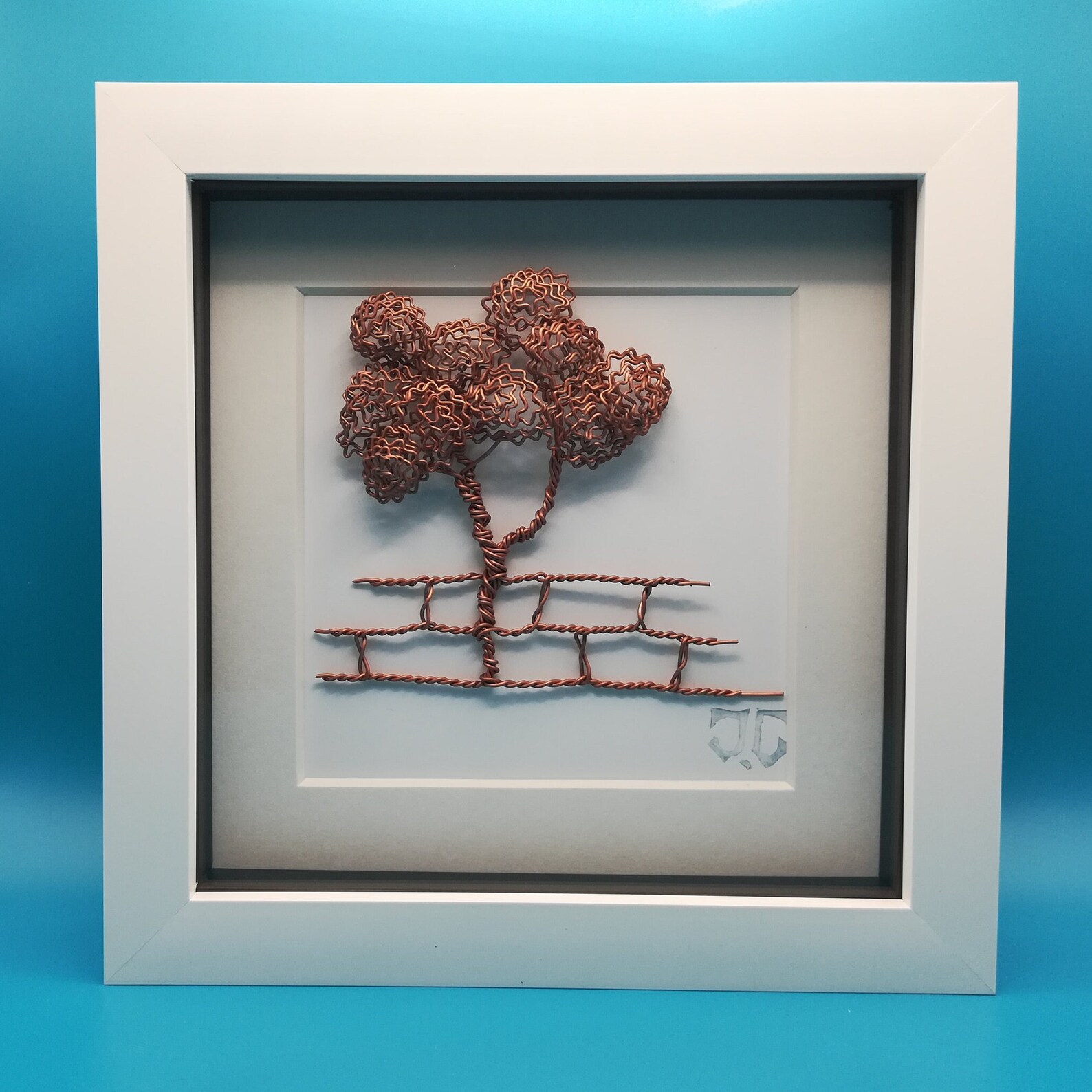 Rare Collectible Handmade Framed Wire Bonsai Picture Unique - Etsy