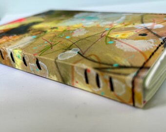 Handmade Painted Paper Cover Journal - Etsy