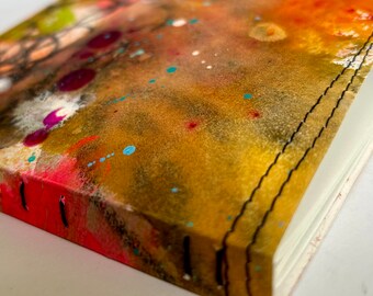 Handmade Painted Paper Cover Journal - Etsy