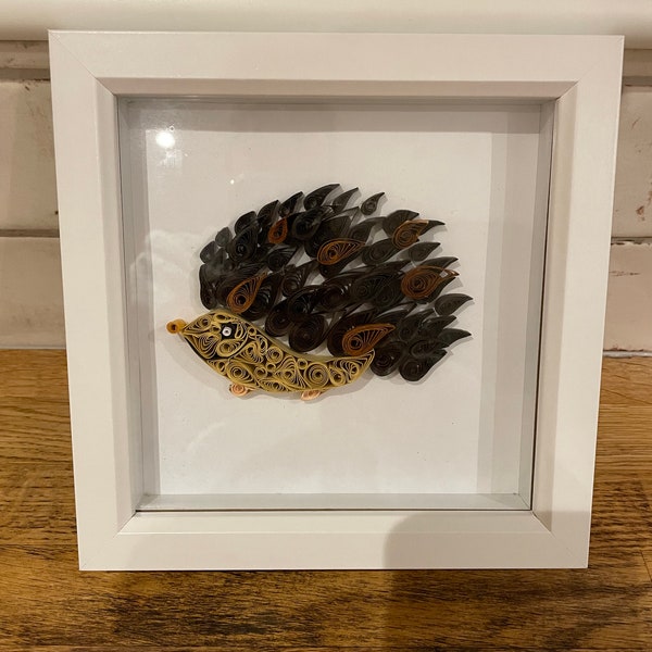 Paper Quilled Hedgehog - Etsy