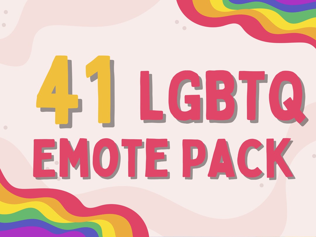 41 LGBTQ Emotes Pack for Twitch, Youtube and Discord Pride Emotes ...