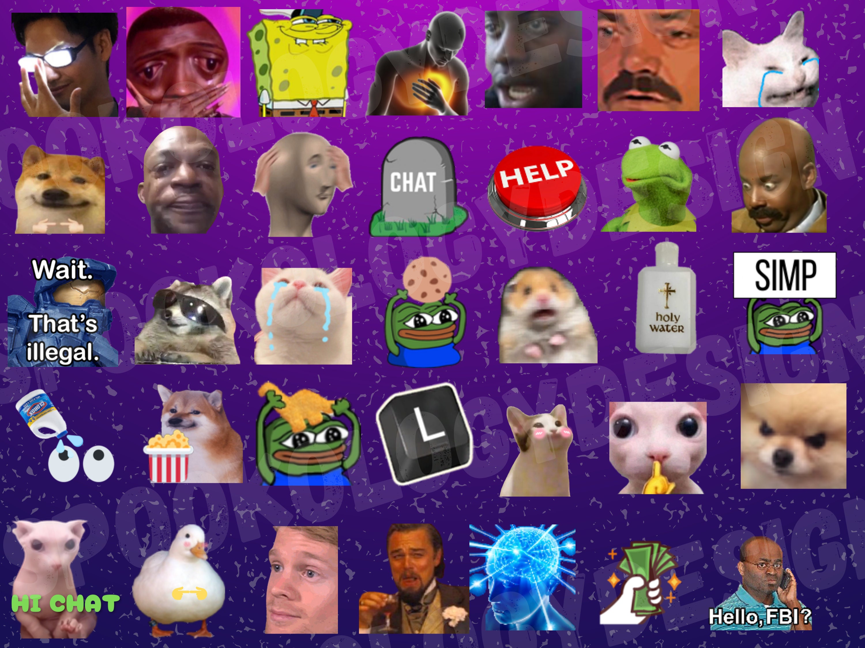 75 Meme Emotes Pack for Twitch, Youtube and Discord Funny Emotes Twitch ...