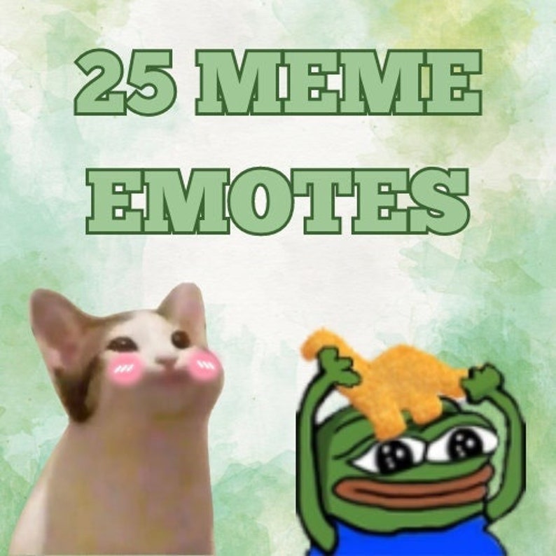 25 Meme Emotes Pack for Twitch, Youtube and Discord Funny Emotes Twitch ...