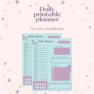 Self-care Daily Planner Printable - Etsy