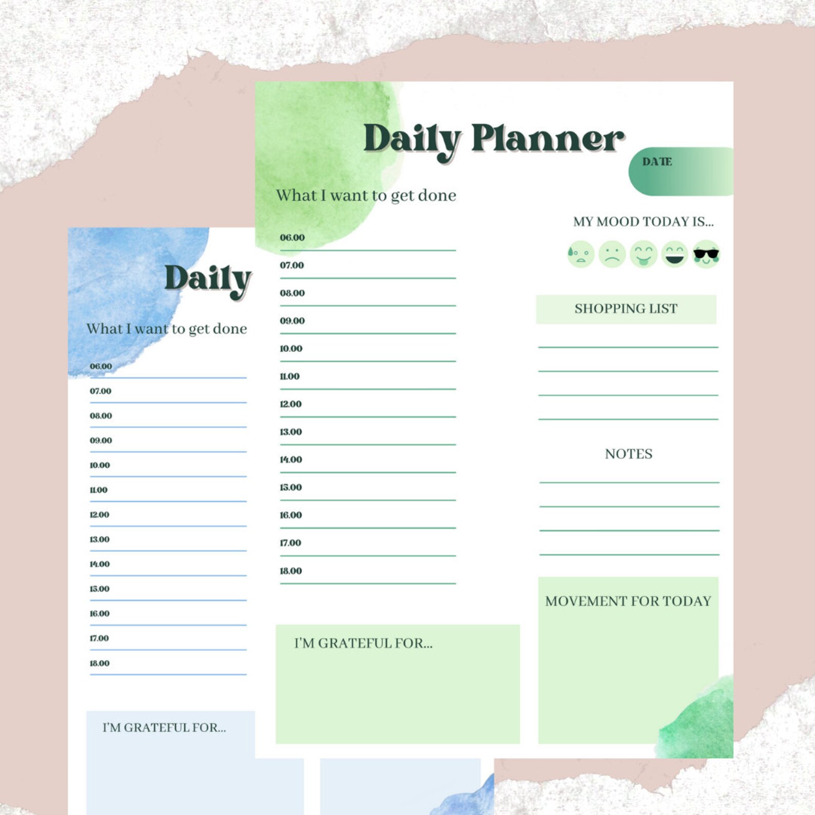 Self-care Daily Planner Printable - Etsy