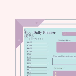 Self-care Daily Planner Printable - Etsy