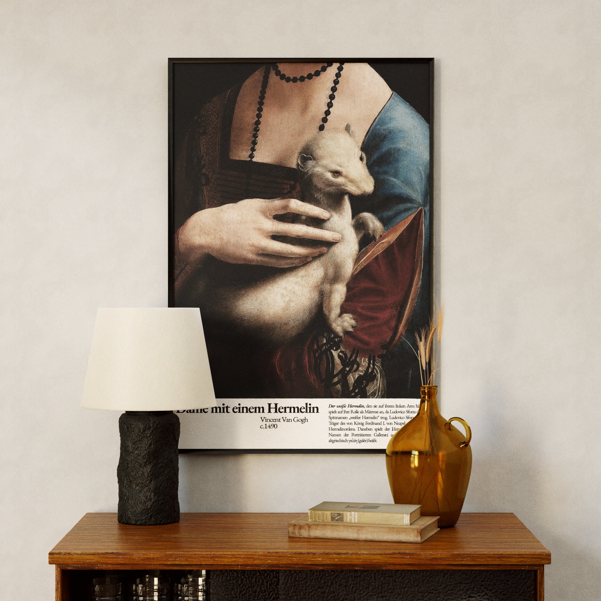 Lady With an Ermine Printable Wall Art | DIGITAL DOWNLOAD | Home Decor ...