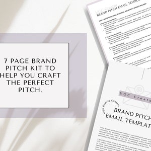 UGC Creator Brand Pitch Email Kit Templates for Canva - UGC Pitch ...