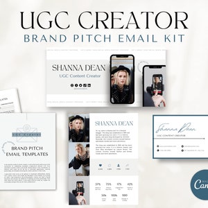UGC Creator Brand Pitch Email Kit Templates for Canva - UGC Pitch ...