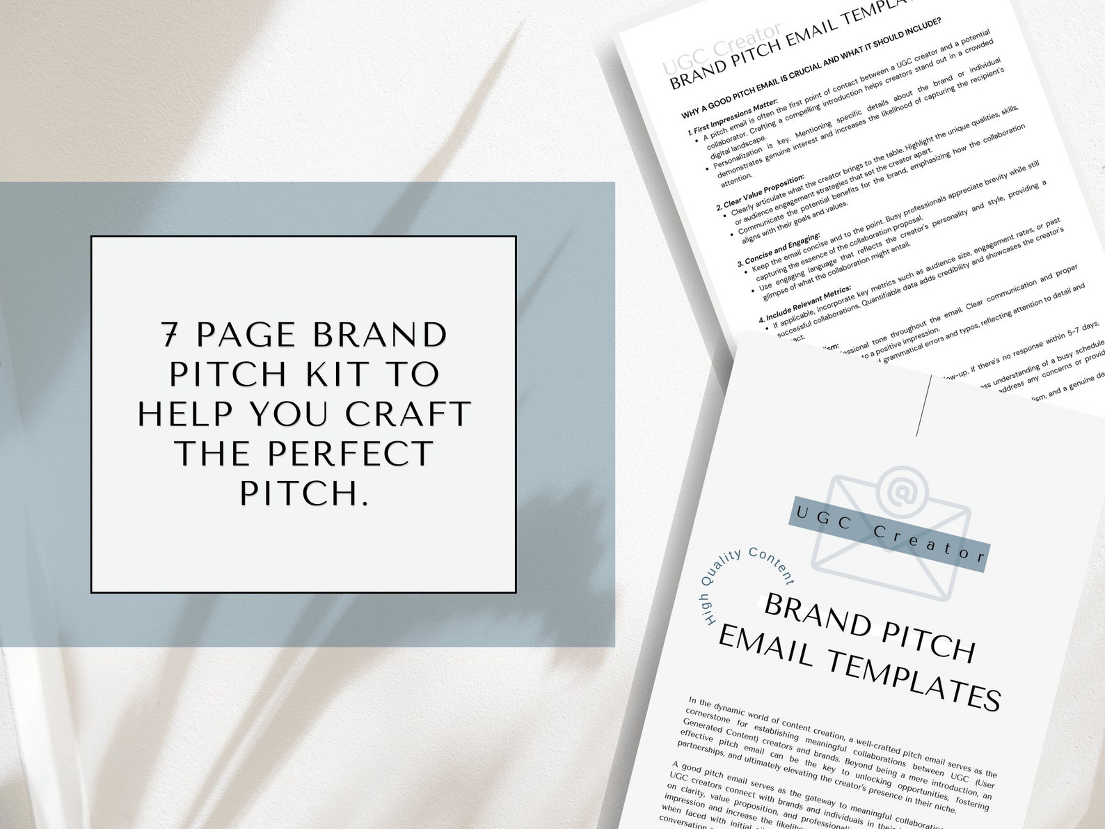 UGC Creator Brand Pitch Email Kit Templates for Canva - UGC Pitch ...
