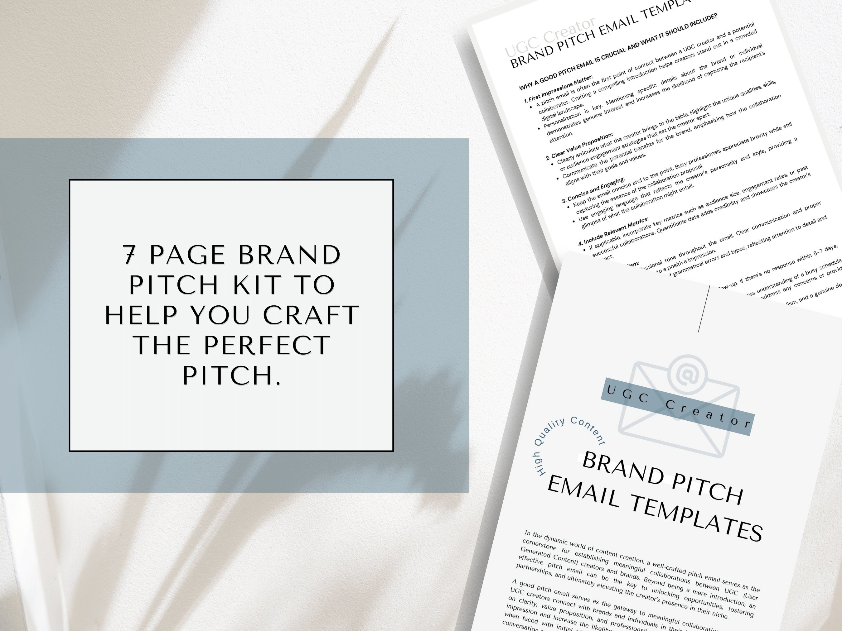UGC Creator Brand Pitch Email Kit Templates for Canva - UGC Pitch ...