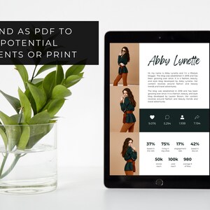 UGC Creator Media Kit Template for Canva - Influencer Media Kit PDF - UGC Canva Template, Resume ...