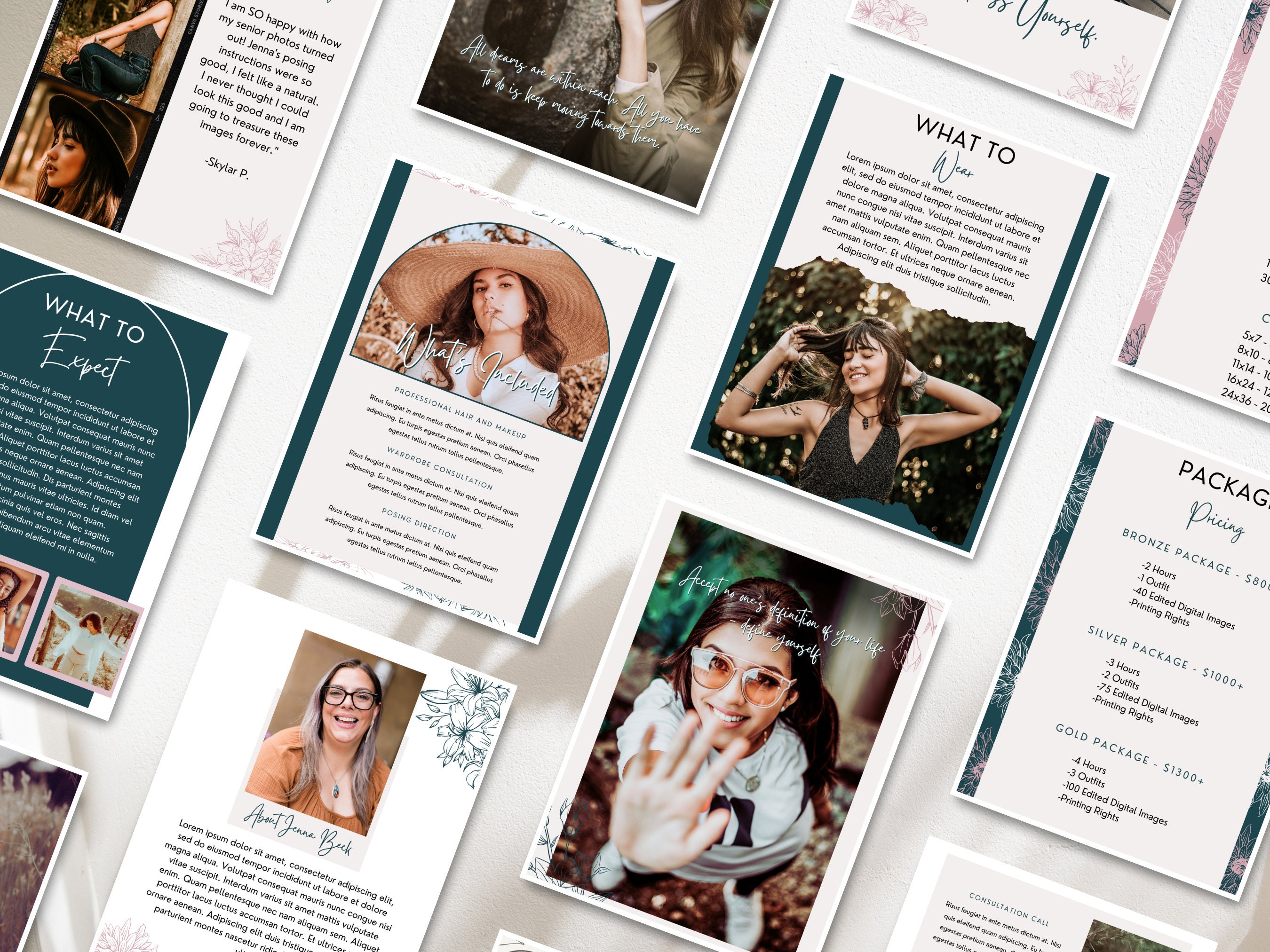 Canva Senior Photography Welcome Guide Template Grad - Etsy