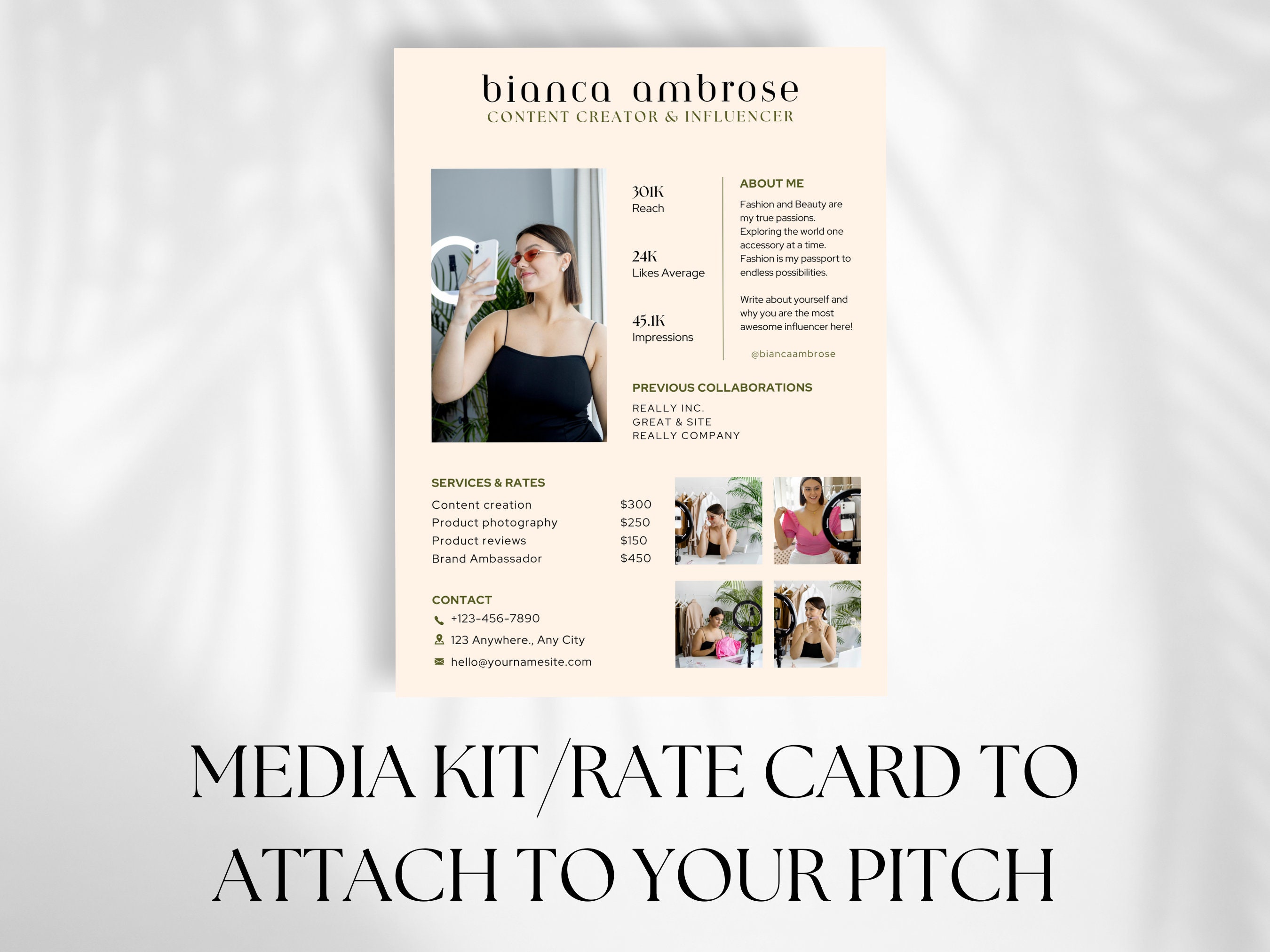 UGC Creator Brand Pitch Email Kit Templates for Canva - UGC Pitch ...