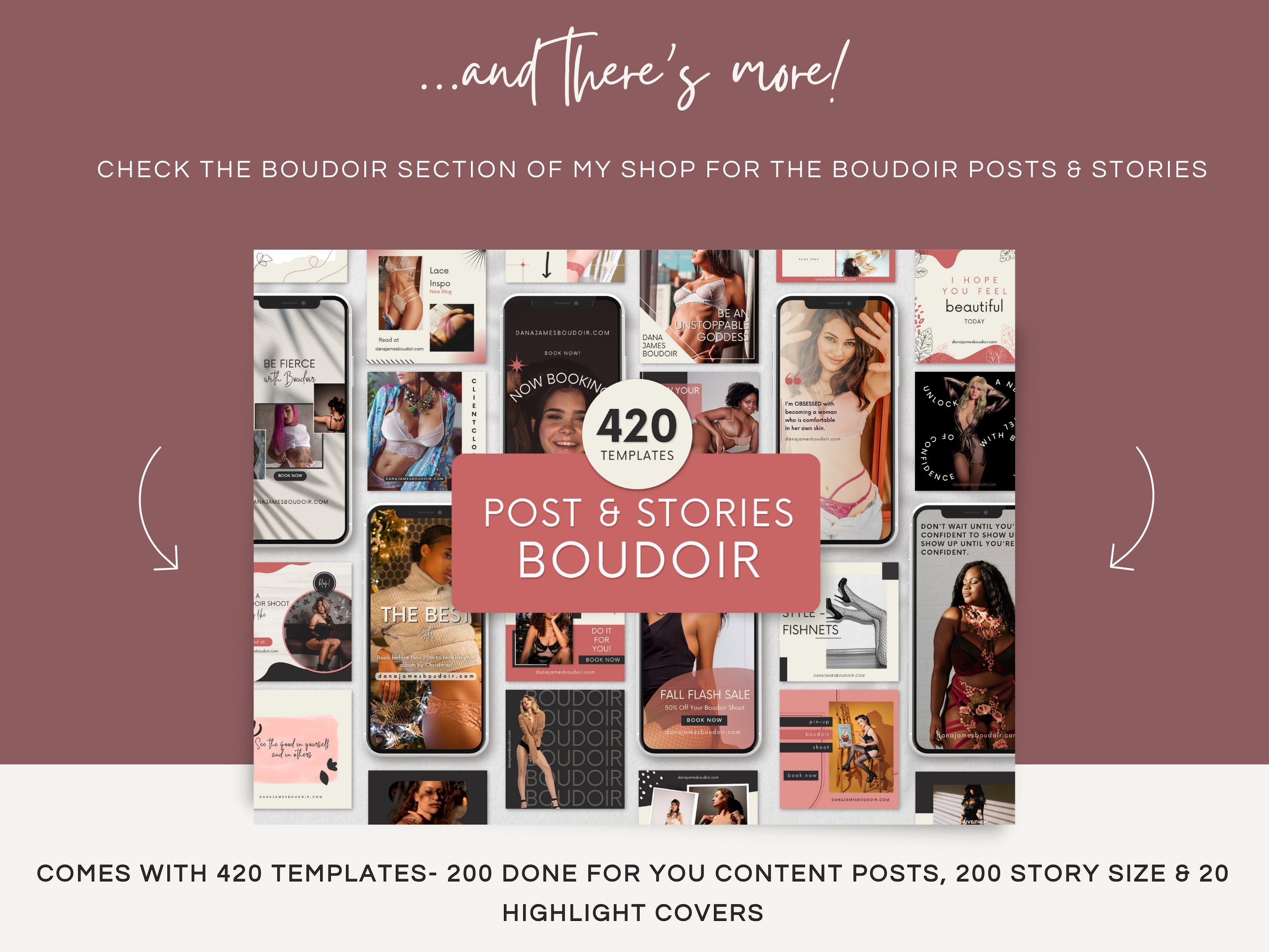 Valentine Boudoir Mini Session Canva Templates for Photographers - IG ...