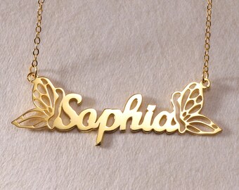 Butterfly Custom Necklace - Etsy