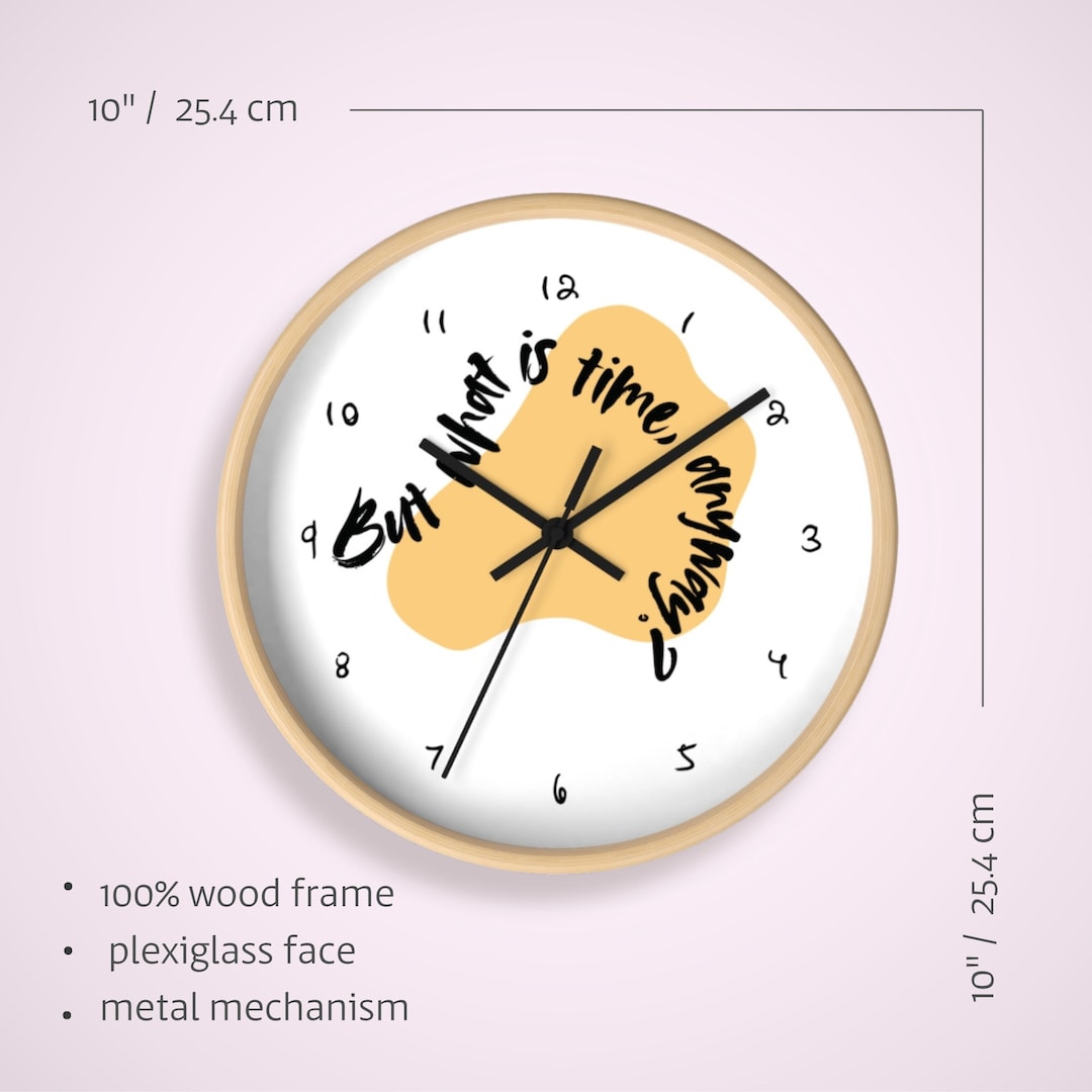 Funny Wall Clock - Minimalist Aesthetic Clock - Quirky Home Office ...