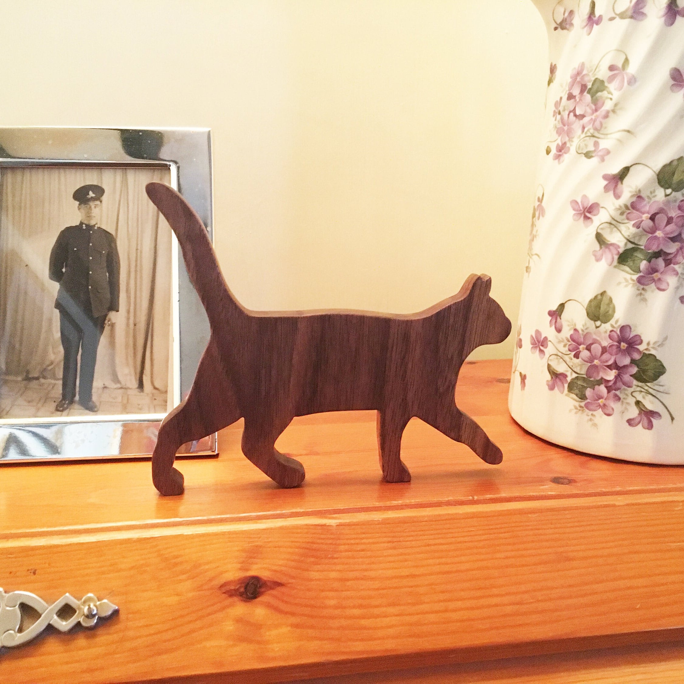 Walking Walnut Cat - Etsy