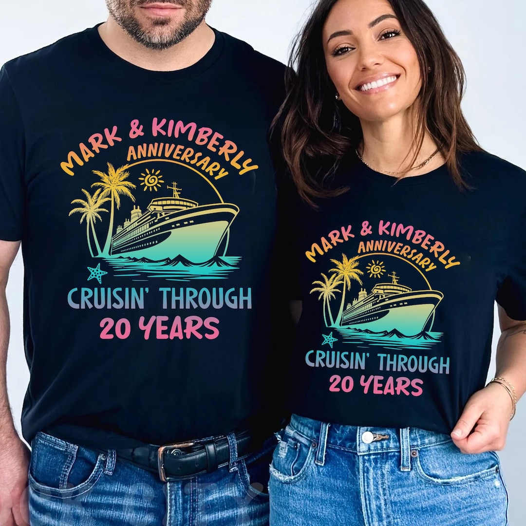 Anniversary Cruise Shirt, Matching Cruise Couple Tees, Romantic ...