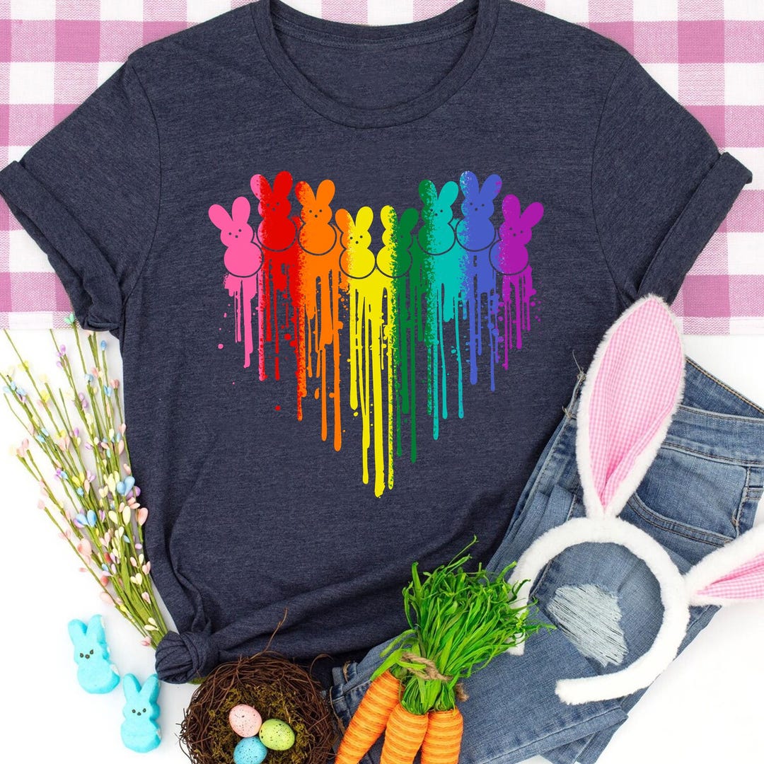 Rainbow Peeps Shirt, Easter LGBTQ Shirt, Easter Pride Shirt, Pride ...