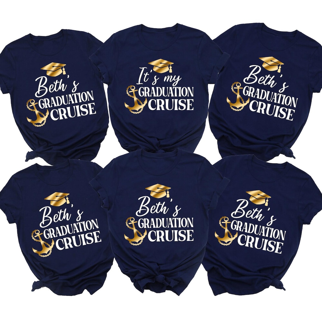 Matching Graduation Cruise Shirts, Senior Trip Cruise Tees, Graduate ...