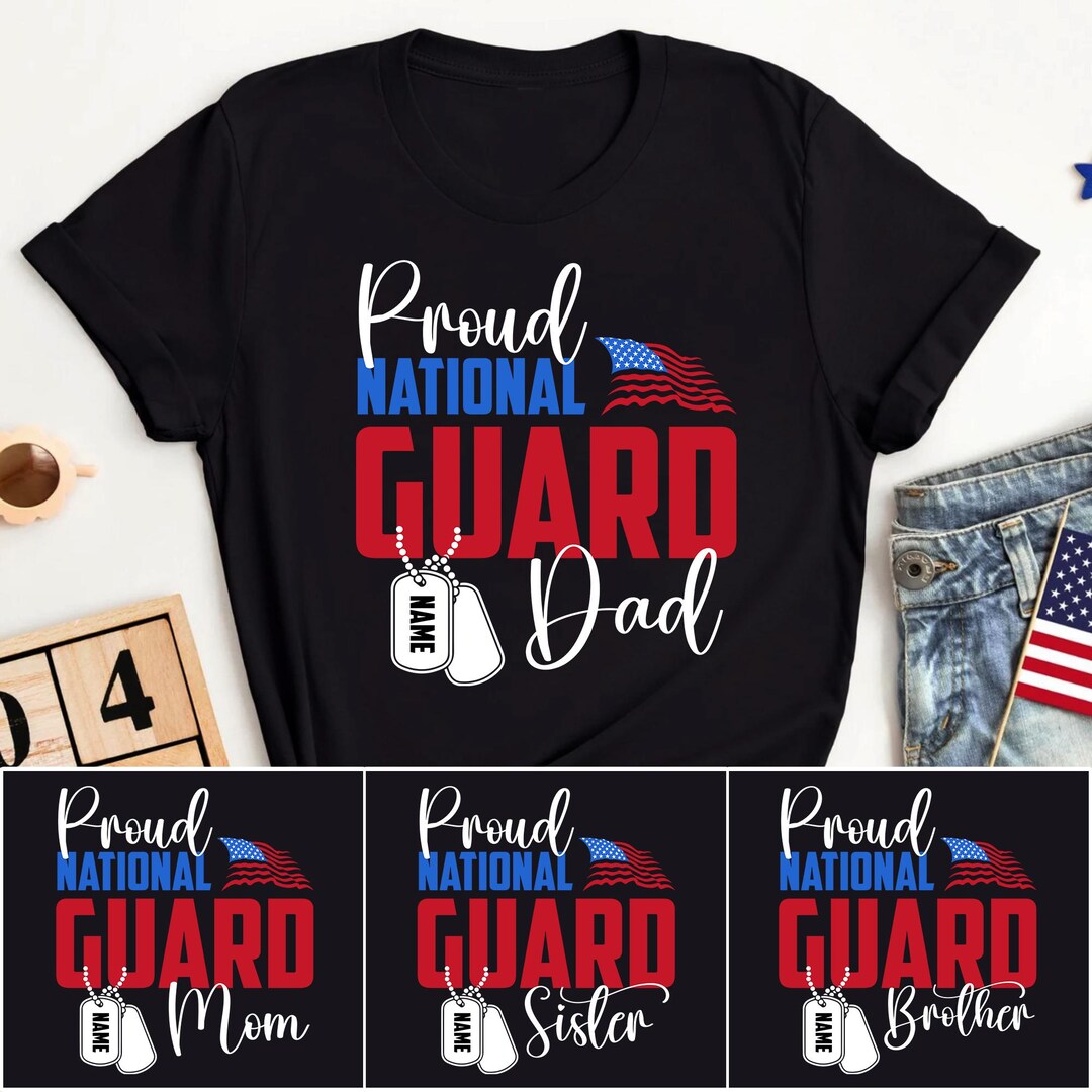 National Guard Dad Shirt, National Guard Mom Shirt, National Guard ...