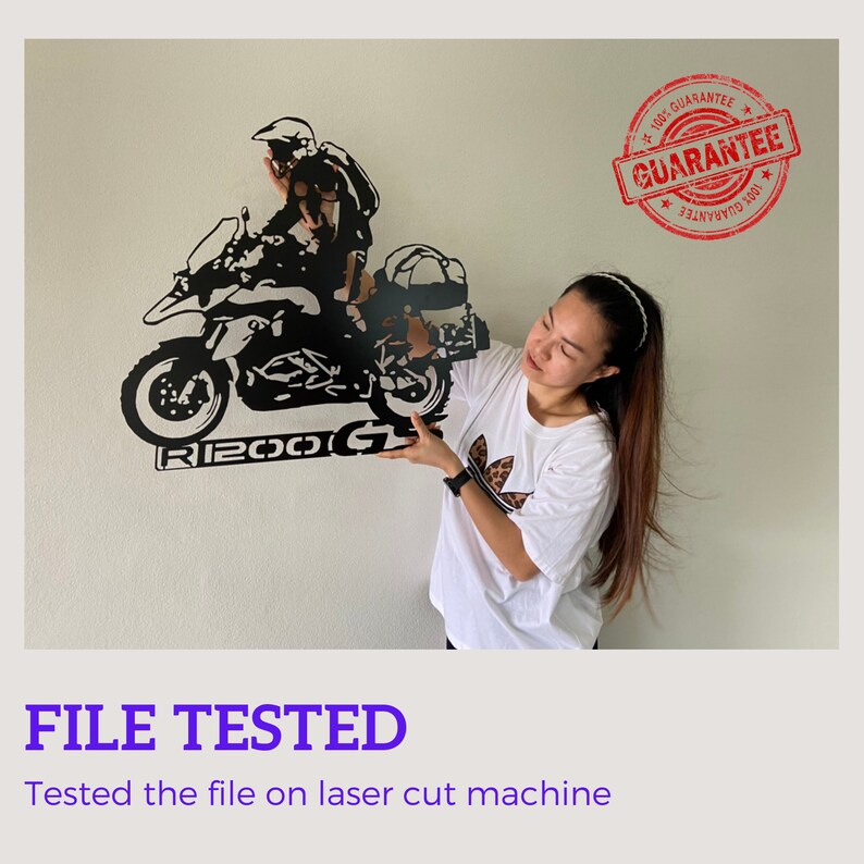 BMW Motorcycle GS1200 Wall Decoration Lasercut Plasma Cut Dxf Jpg AI ...