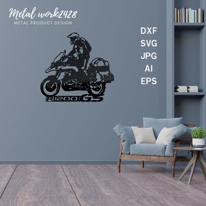 BMW Motorcycle GS1200 Wall Decoration Lasercut Plasma Cut Dxf Jpg AI ...
