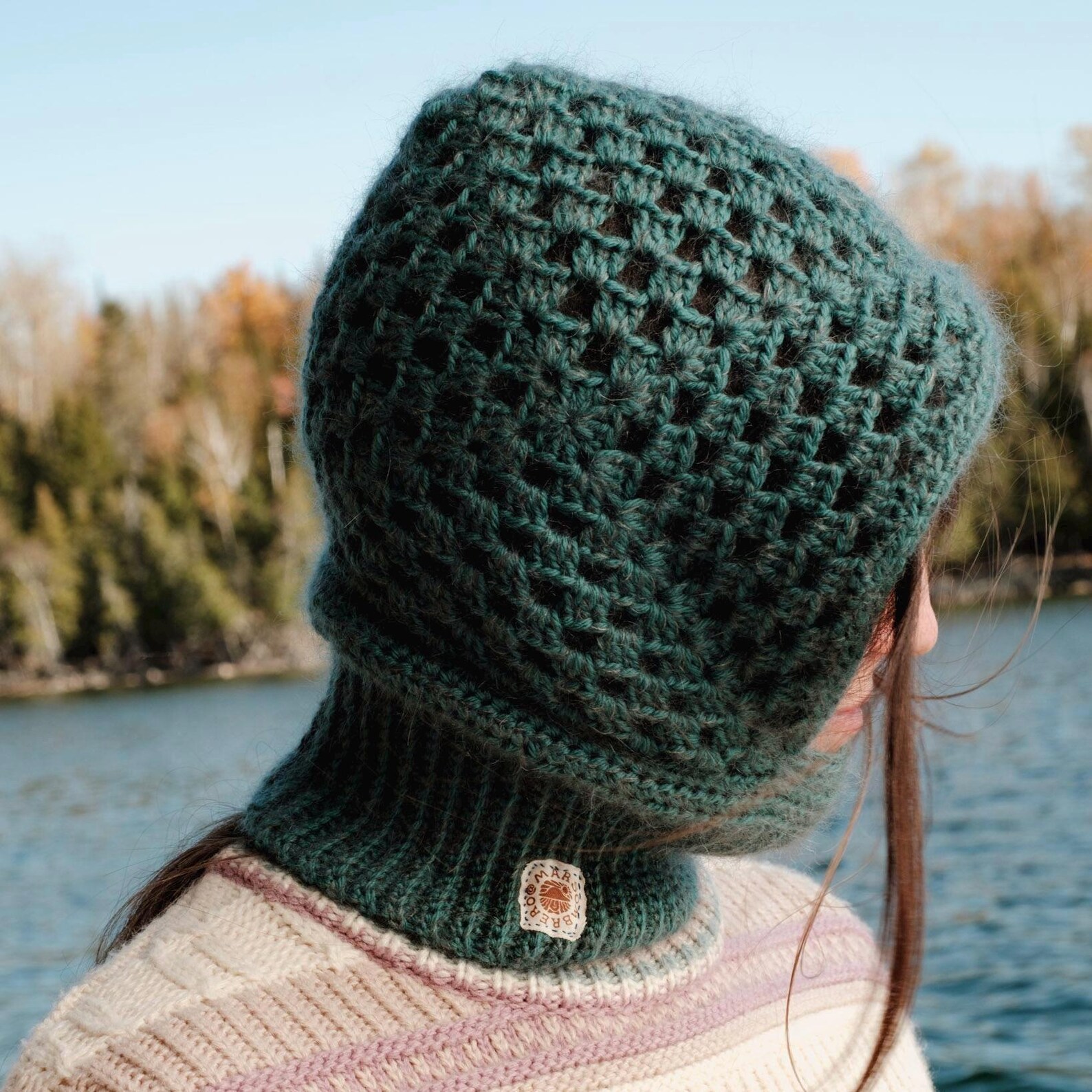 Merino Wool Mohair Balaclava Pattern – Winter Hood Neck Warmer, Soft ...