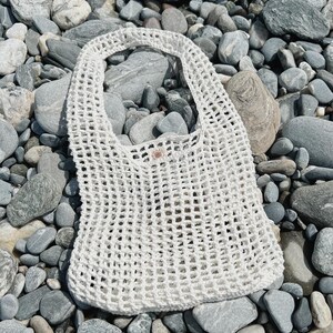 Seaside Tote Bag Crochet Pattern Eco-friendly Mesh Beach Bag Tutorial ...