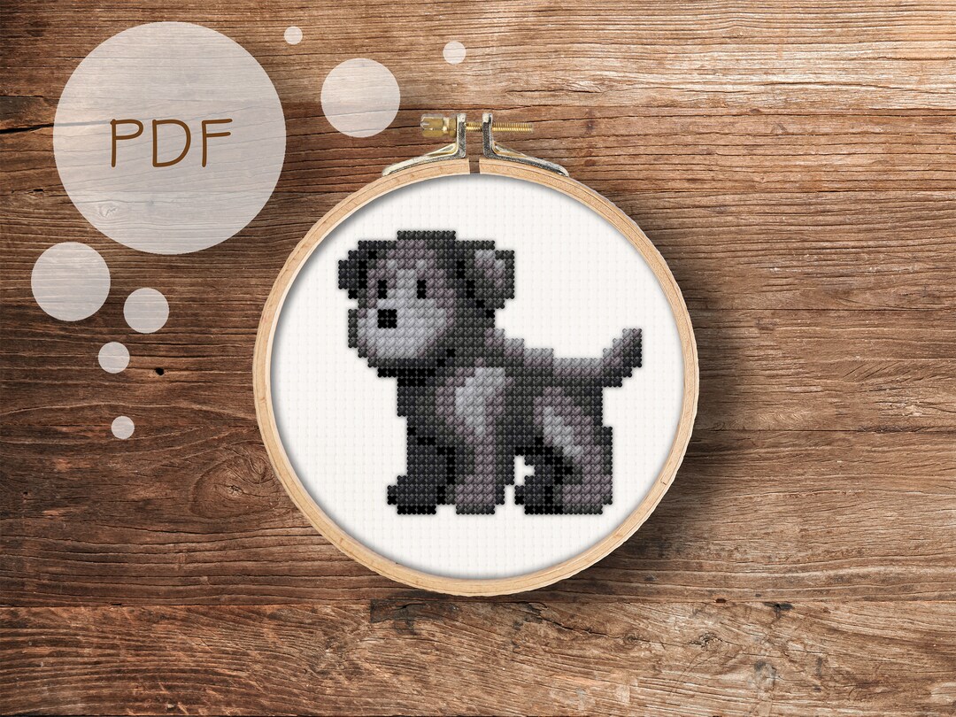 Black Labrador - PDF Cross Stitch Pattern, DIY Gift, Beginner Easy ...