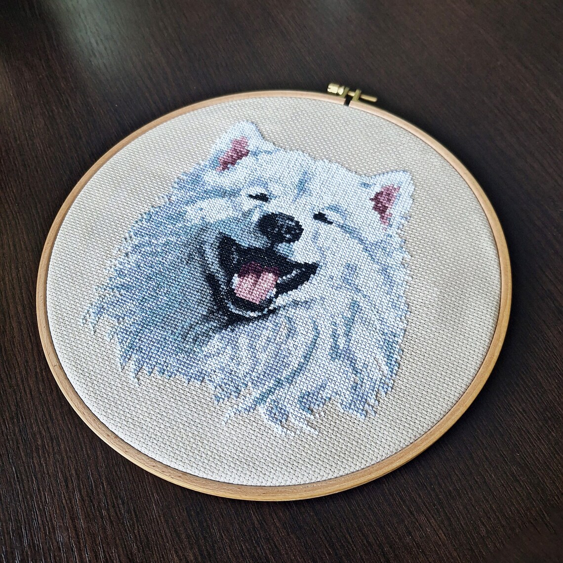 Samoyed Portrait - PDF Cross Stitch Pattern, DIY Gift, Puppy, Instant ...
