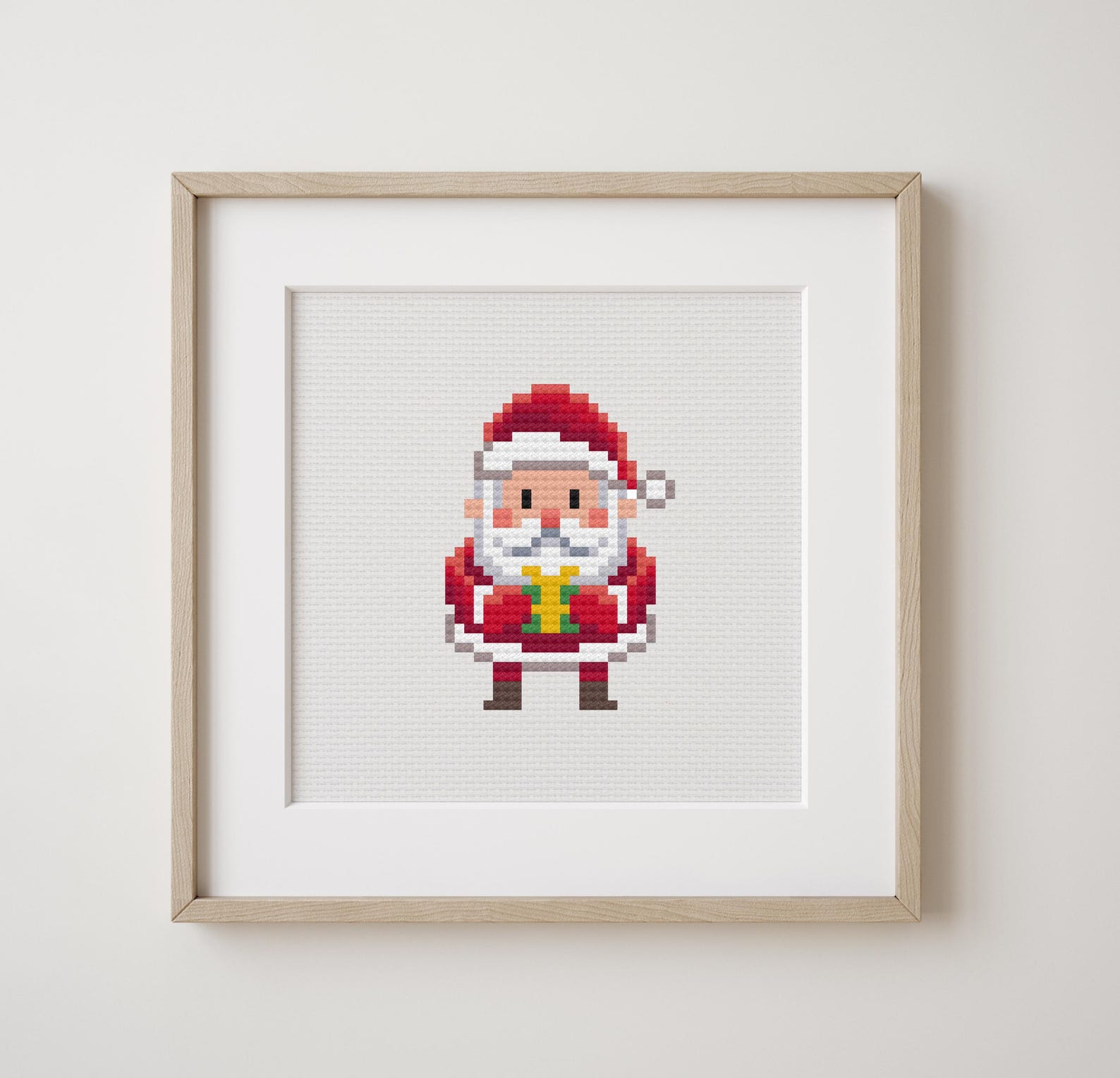 Santa - PDF Cross Stitch Pattern, DIY Christmas Ornament, Gift ...