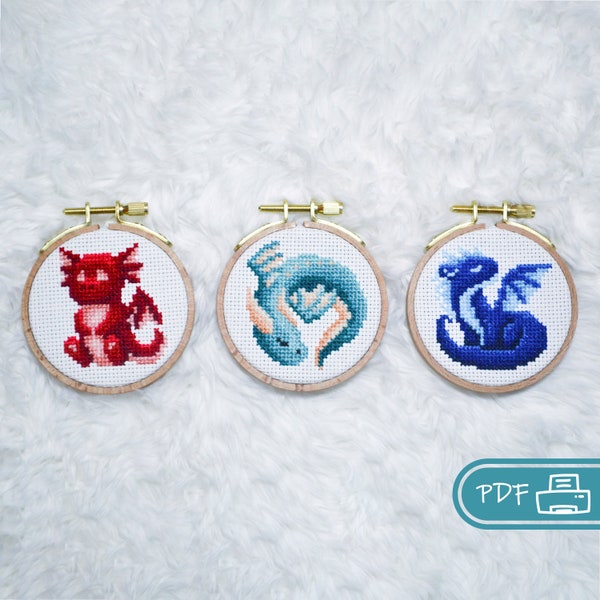 Dragon Cross Stitch Pattern - Etsy