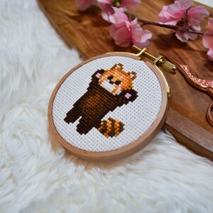 Red Panda - PDF Cross Stitch Pattern, DIY Gift, Beginner Easy Pattern ...