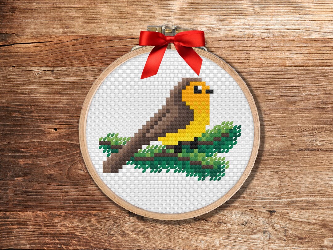 Robin - PDF Cross Stitch Pattern, DIY Christmas Ornament, Gift ...