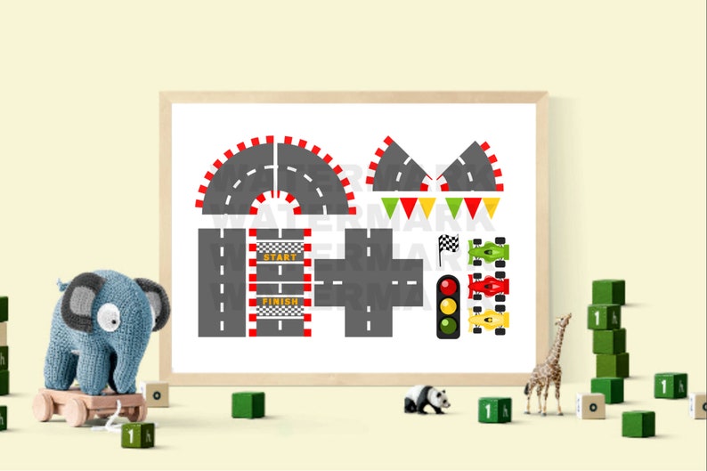 Race Track Clipart Set Racetrack Png Transportation Clip - Etsy Singapore