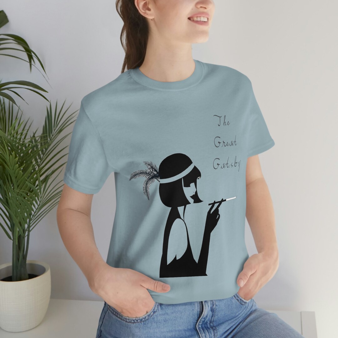 The Great Gatsby flapper Silhouette Bella Canvas unisex - Etsy