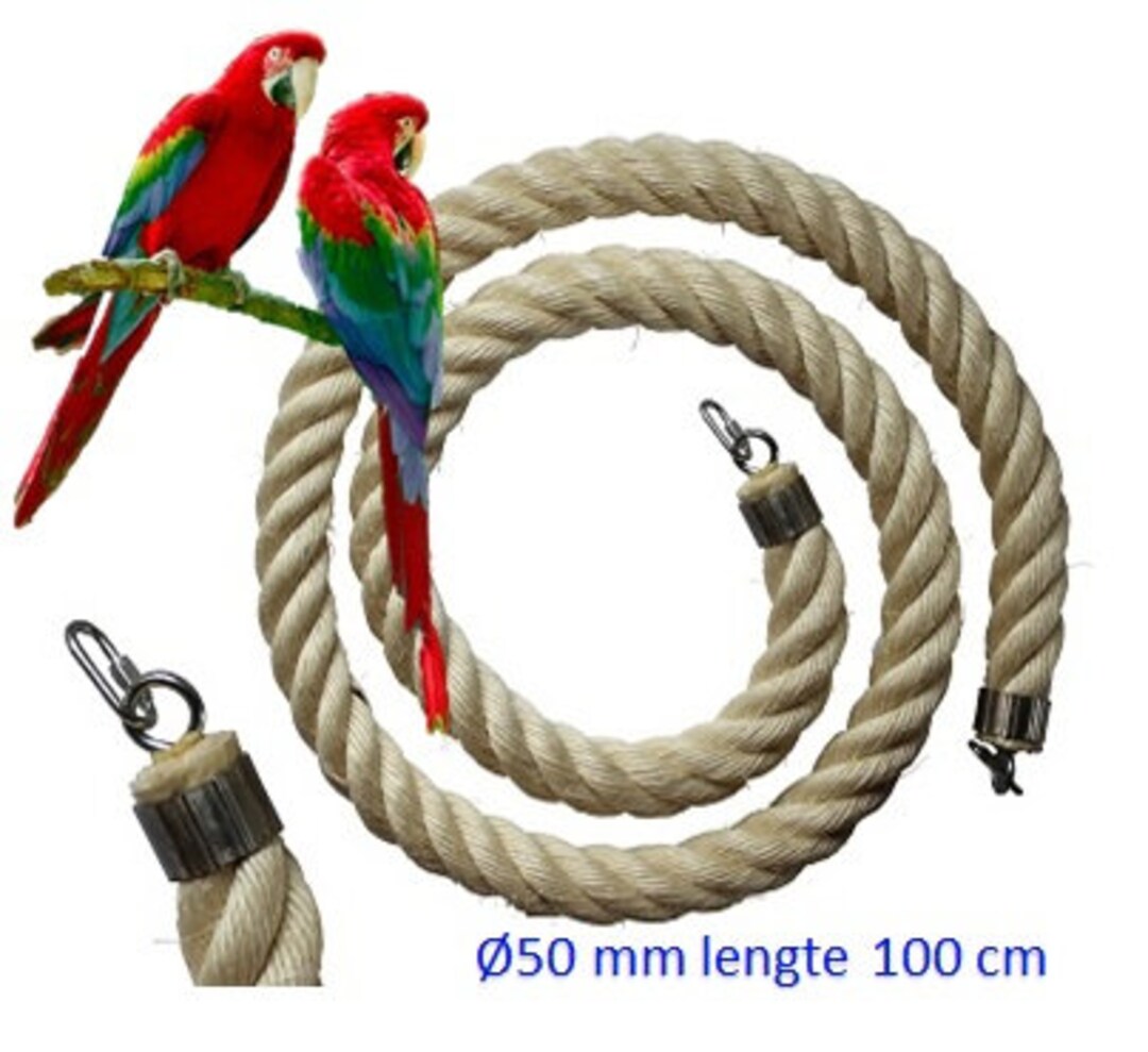 Sisal Rope Seat 50 Mm Ø Swing Toy Enrichment Accessory Aviary Large ...
