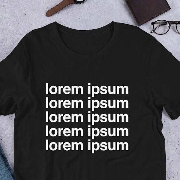 Lorem Ipsum Shirt - Etsy