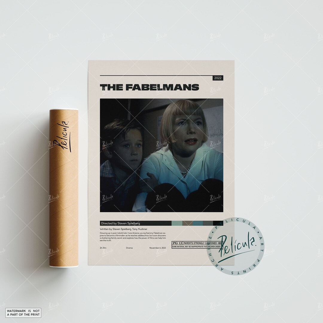 The Fabelmans Poster Steven Spielberg Minimalist Movie Poster Vintage ...