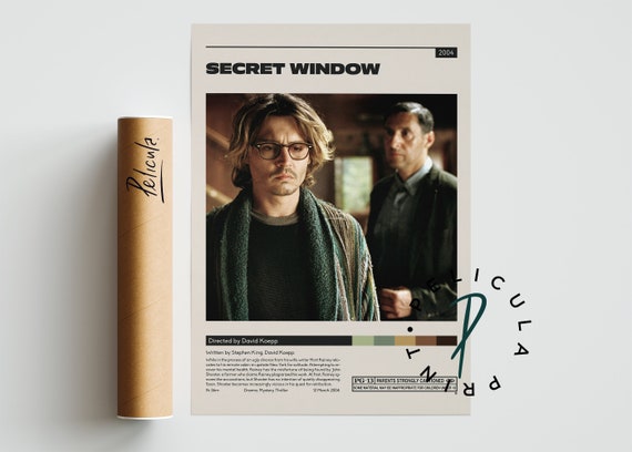 Secret Window Poster David Koepp Minimalist Movie Poster | Etsy