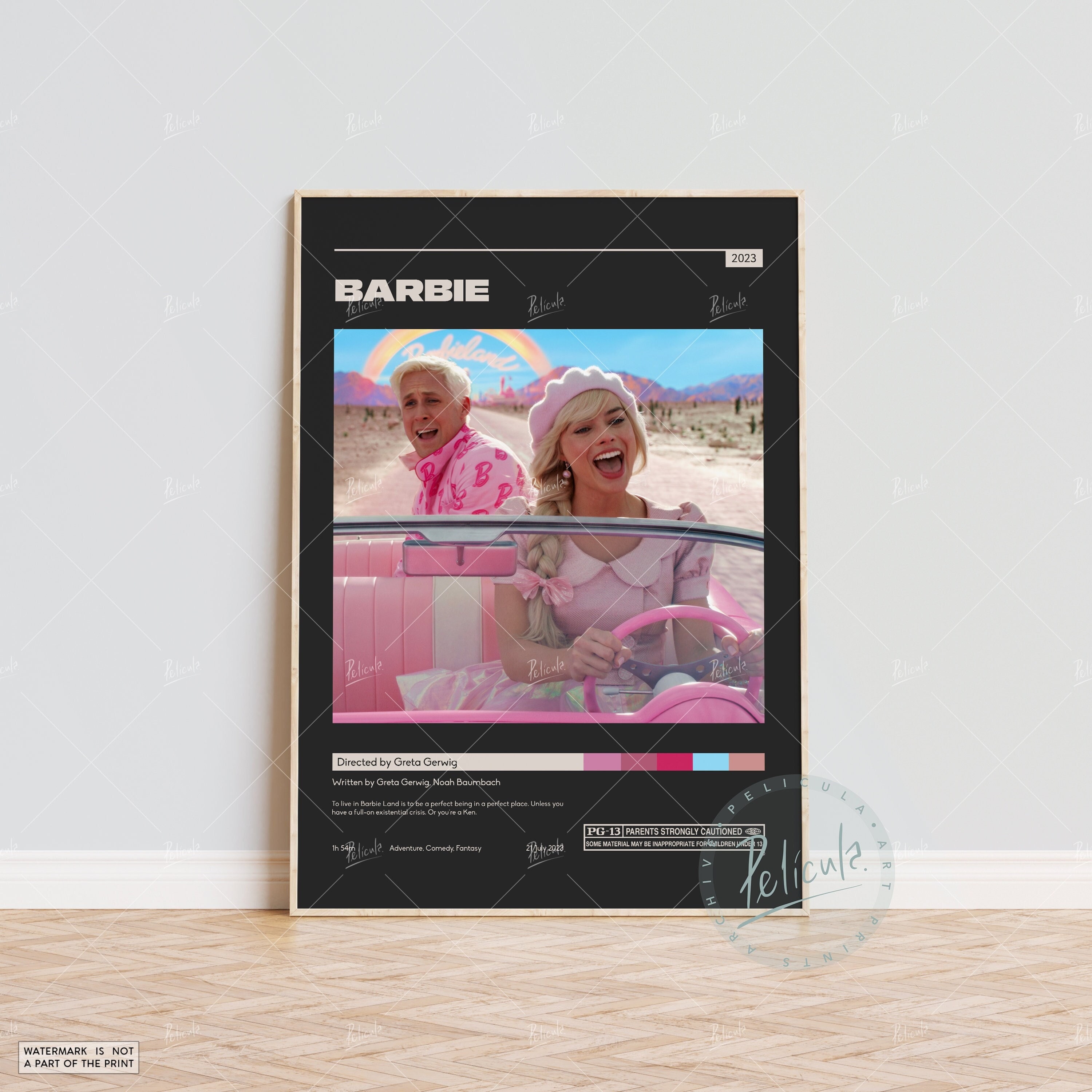 Barbie Poster | Greta Gerwig Barbie, Ken Minimalist Movie Poster ...