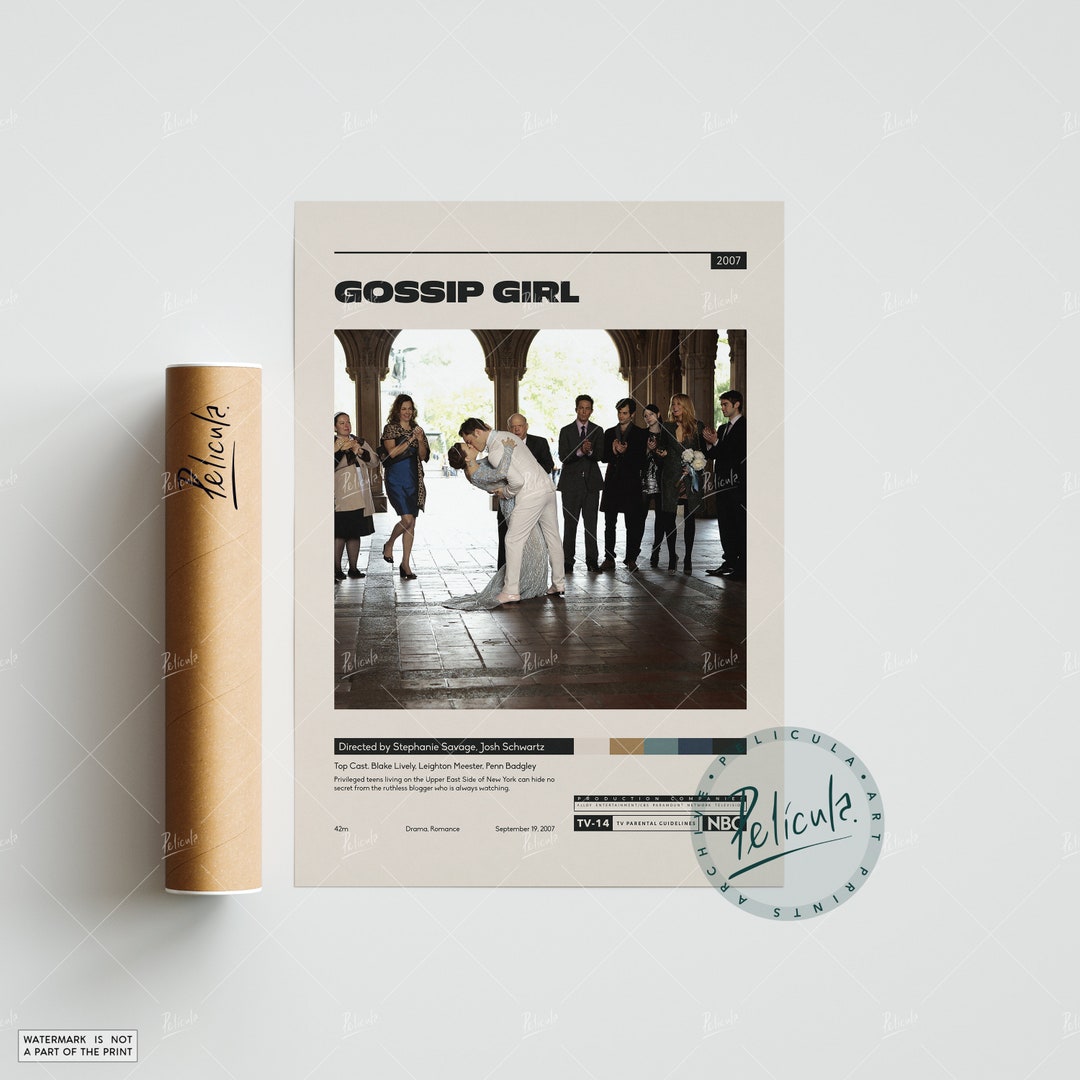 Gossip Girl Poster Stephanie Savage Minimalist Tv Series Poster Vintage ...
