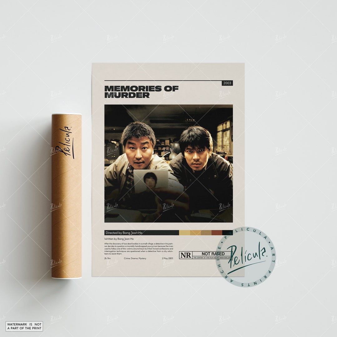 Memories of Murder Poster Bong Joon Ho Minimalist Movie Poster Vintage ...